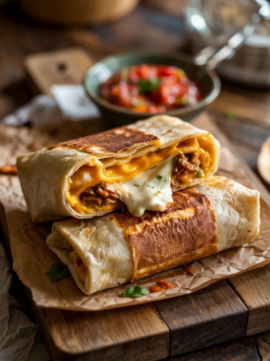 Easy Grilled Cheese Burrito Recipe - Heartful Recipe